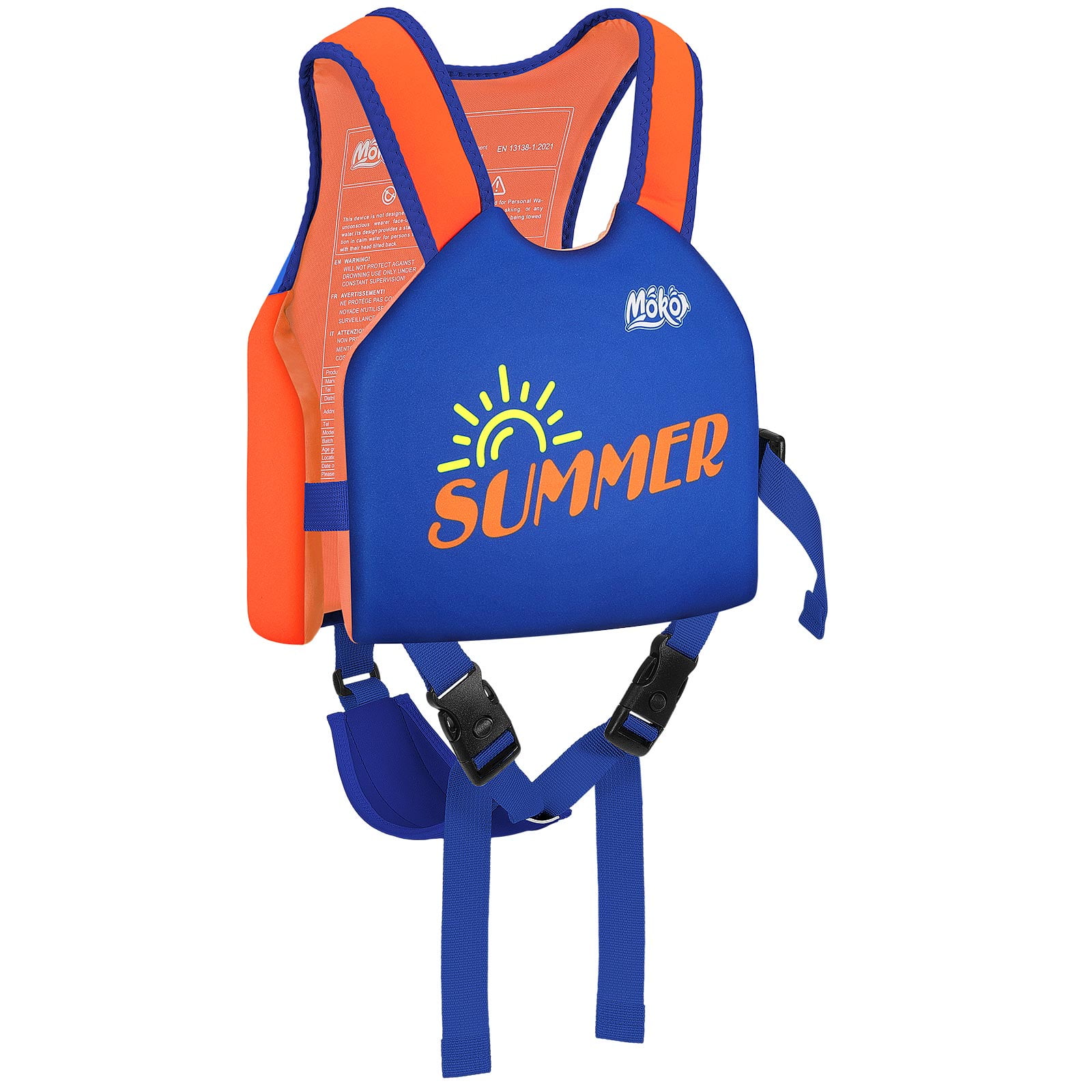 MoKo Kids Floaties Swim Vest for 22-66 lbs Kids, Pool Floaties Jacket ...