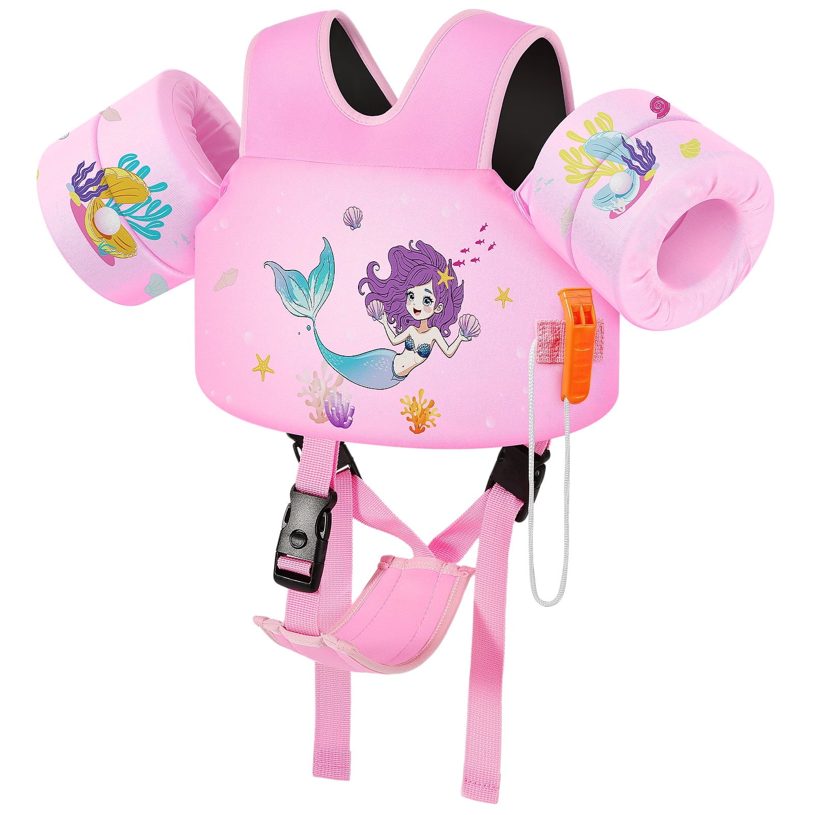 MoKo Toddler Swim Floatie Vest, 30-70 lbs, Safety Pool Life Vest with ...