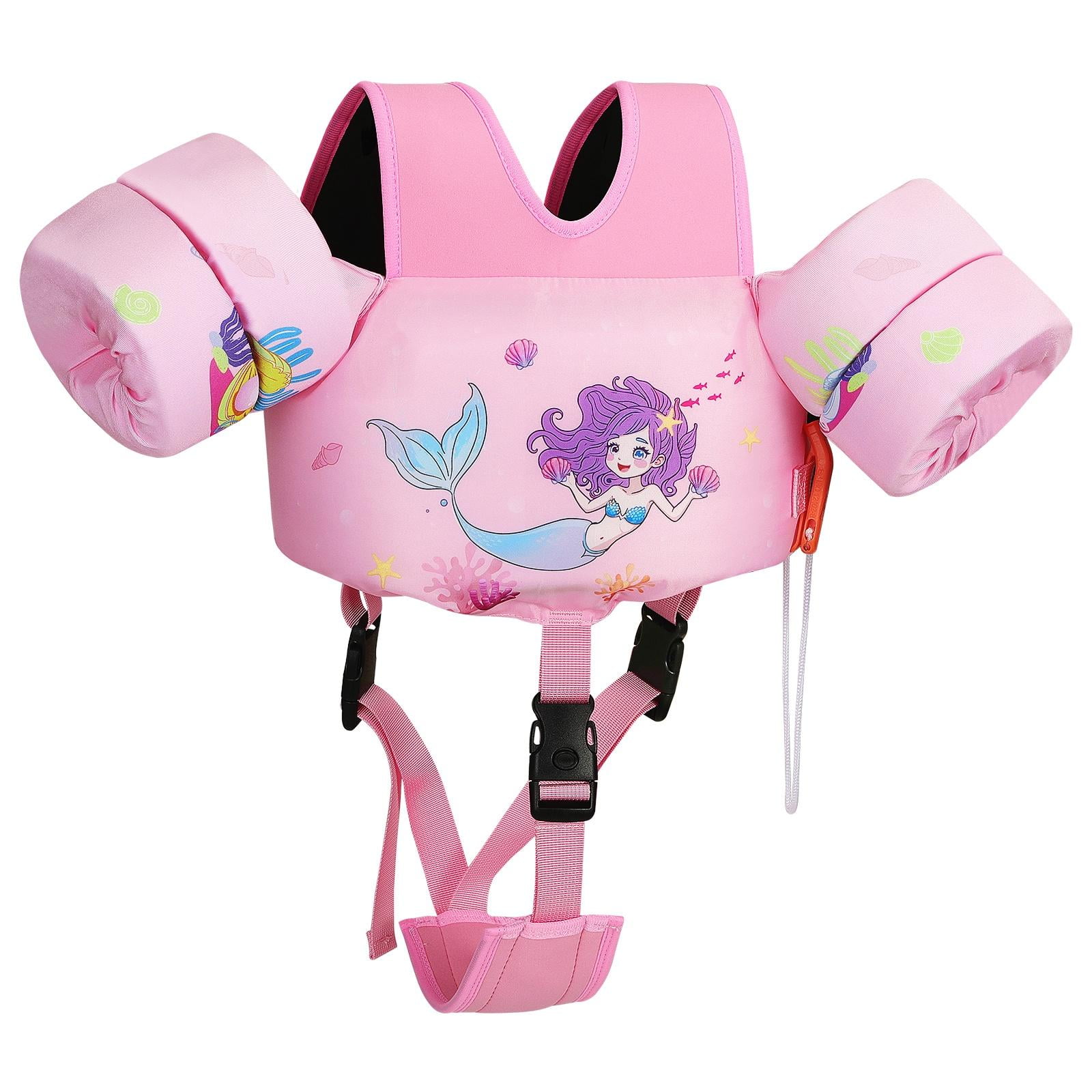 MoKo Toddler Swim Floatie Vest, 30-70 lbs, Safety Pool Life Vest with ...