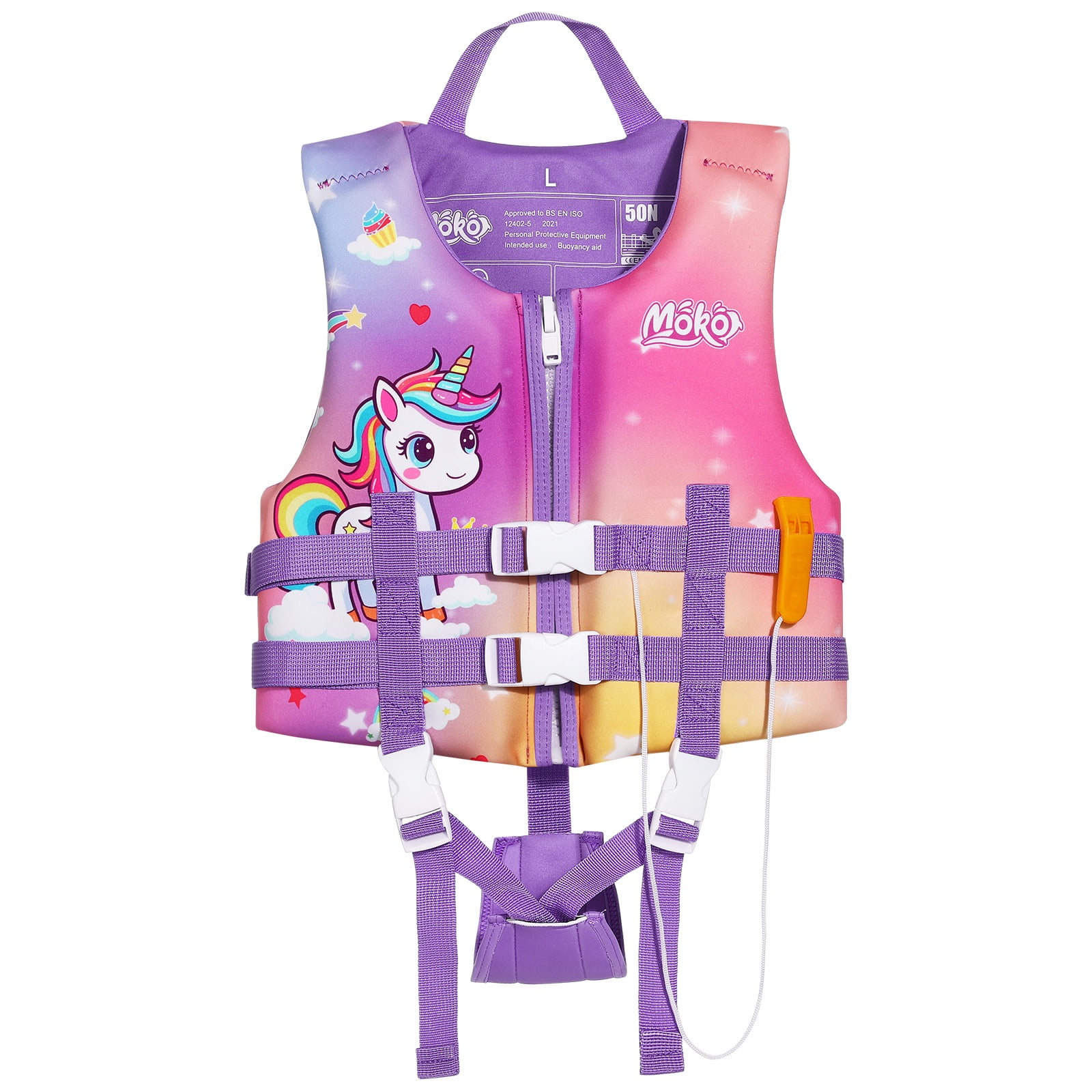 MoKo Kids Swim Vest for Boys Girls, Swimming Training Float Jacket ...