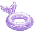 MoKo Mermaid Inflatable Pool Floaties for Kids & Adults, Summer Swim Ring Toy, Purple - Walmart.com