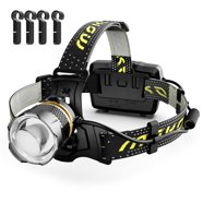 2023 Upgraded Super Bright LED Head Torch Rechargeable, 22000 Lumen, 10 ...
