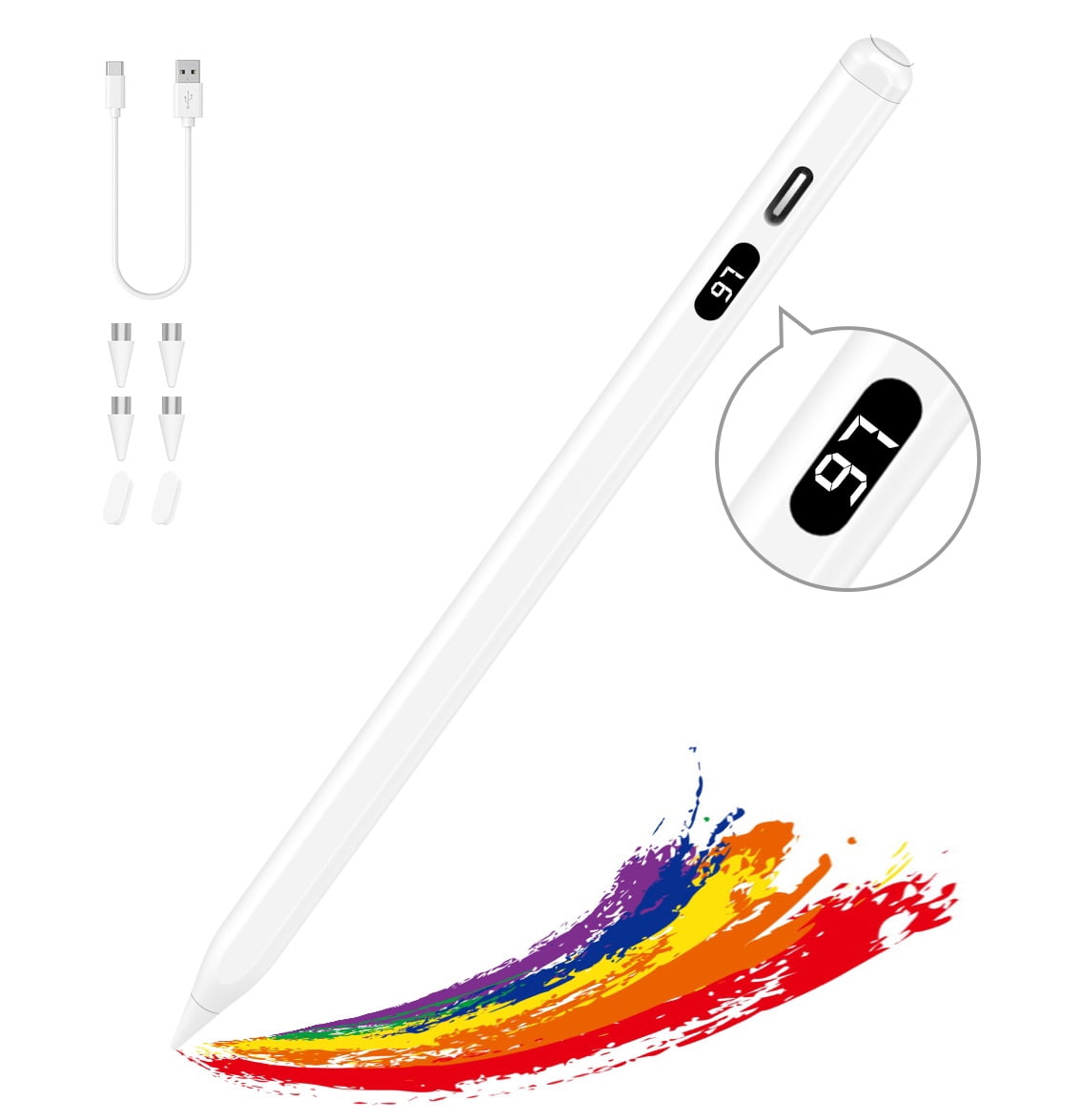MoKo Stylus Pens for Touch Screens, Fast Charge Stylus Pen for Apple ...