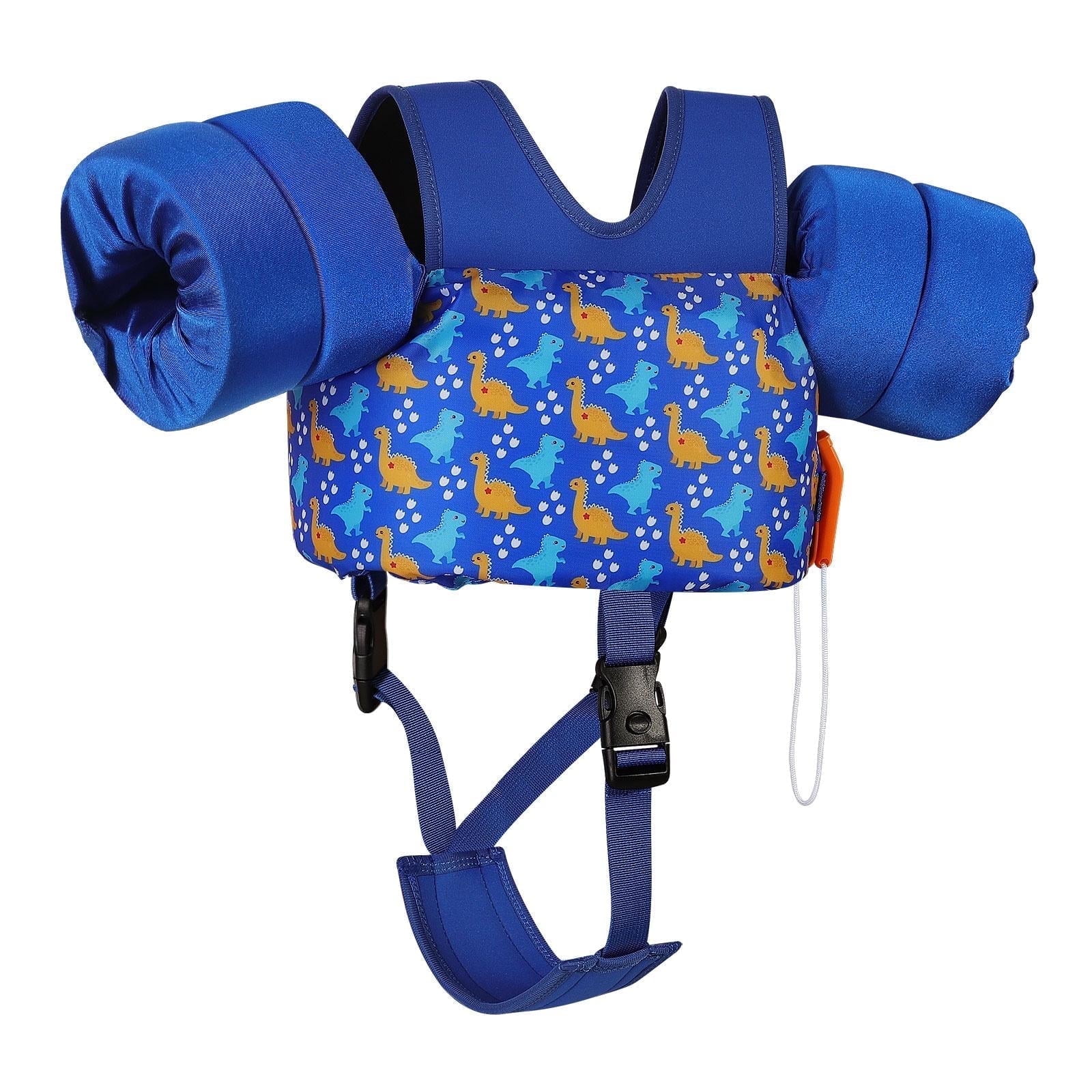 MoKo Kid's Swim Vest, Floatation for 30-70lbs, Dinosaur Design, with Safety Straps and Whistle ...