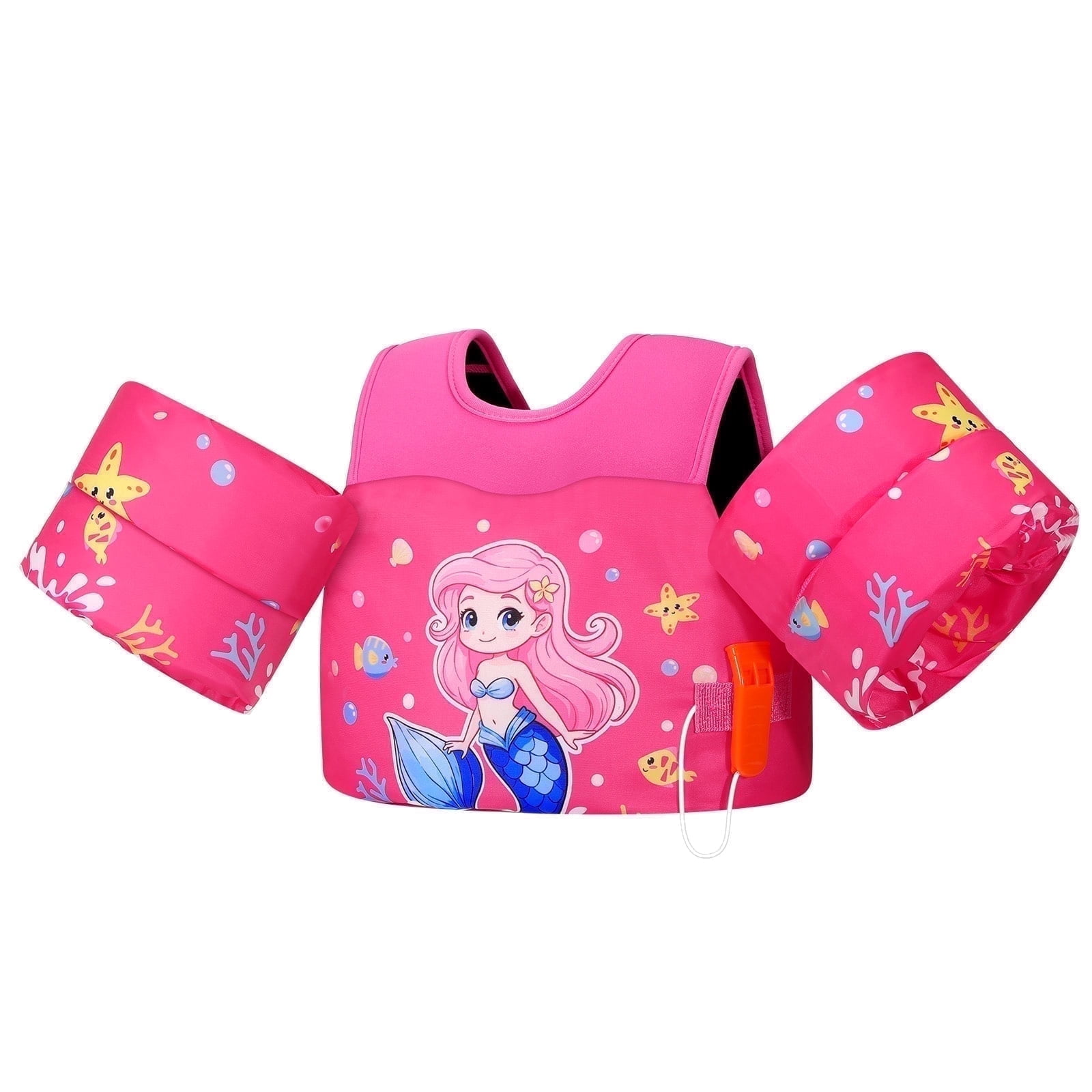 MoKo Toddler Floaties Swim Vest, 20-30 lbs, Nylon and EPE Foam, Rose ...