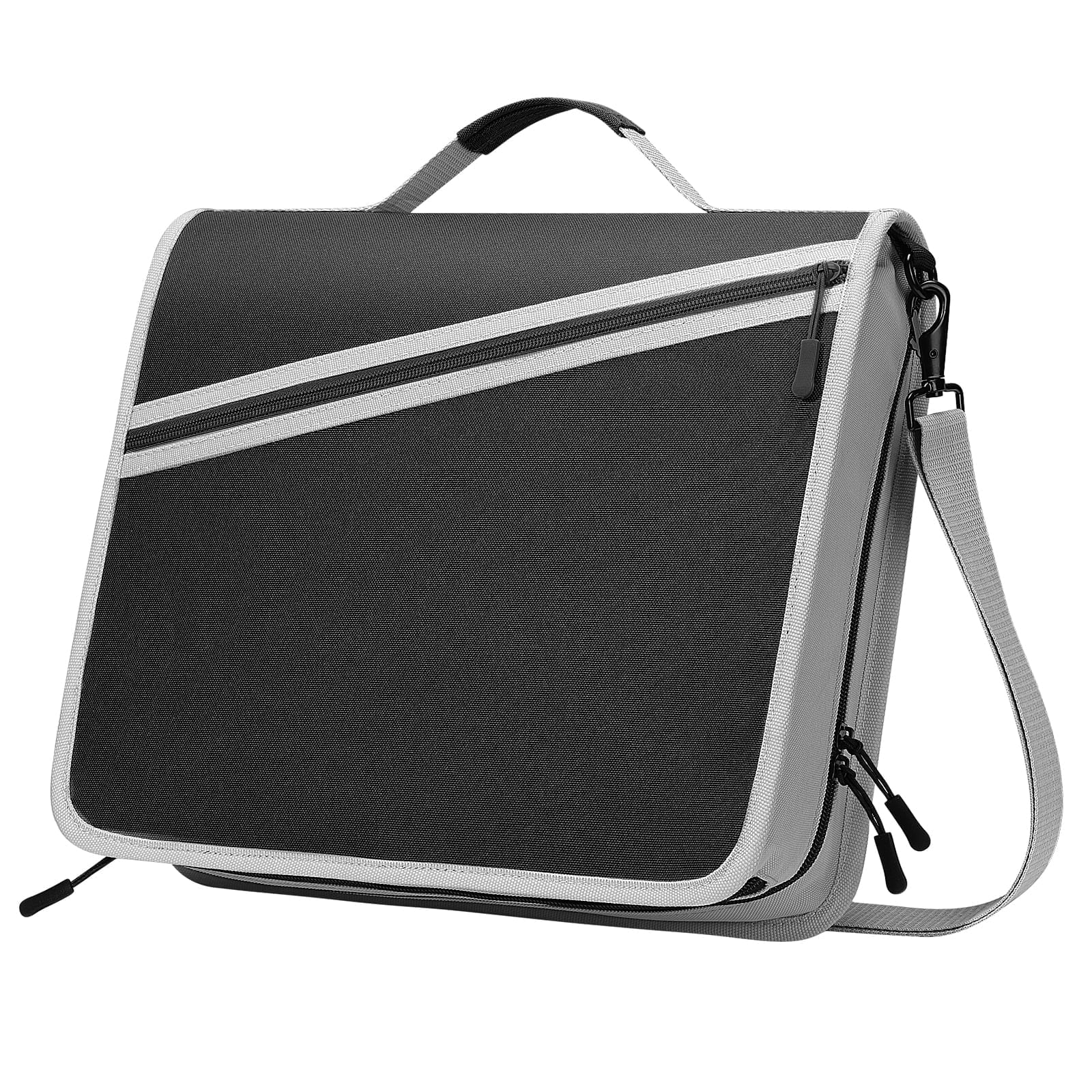 MoKo Zipper Binder, 3 inch 3 Ring 600 Sheet Capacity Multi-Pocket ...