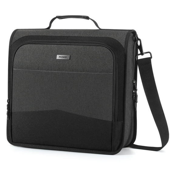 MoKo Zipper Binder, 2 Inch 3 O-Ring 500 Sheets Capacity Multi-Pocket School Organizer with ...