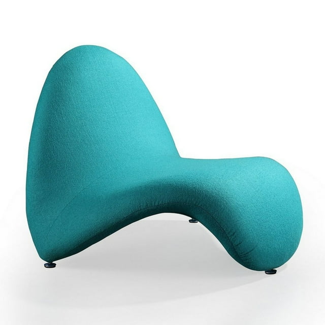 MoMa Teal Wool Blend Accent Chair - Walmart.com