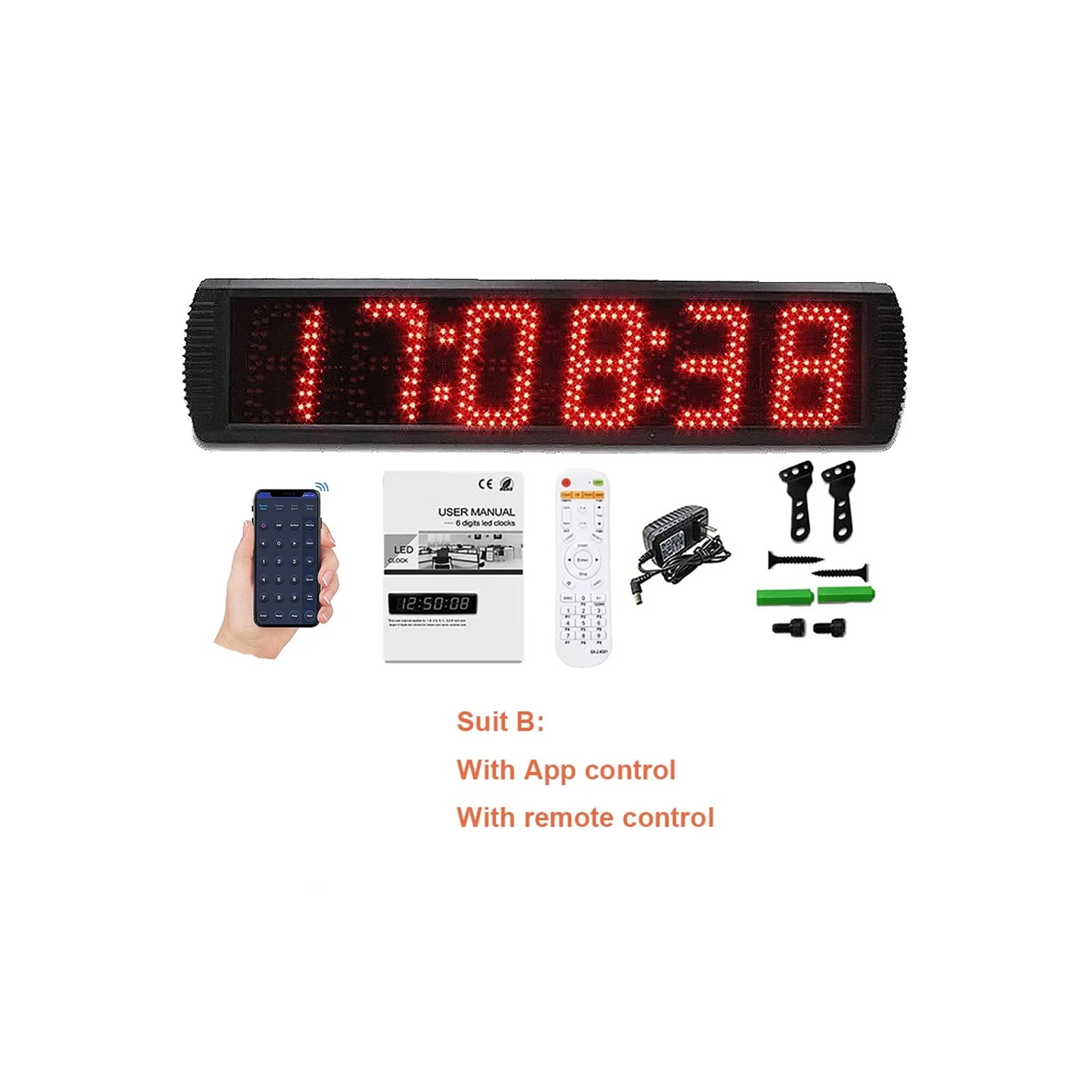 MoMo Large LED Countdown Clock, Marathon Race Timer, Outdoor App ...