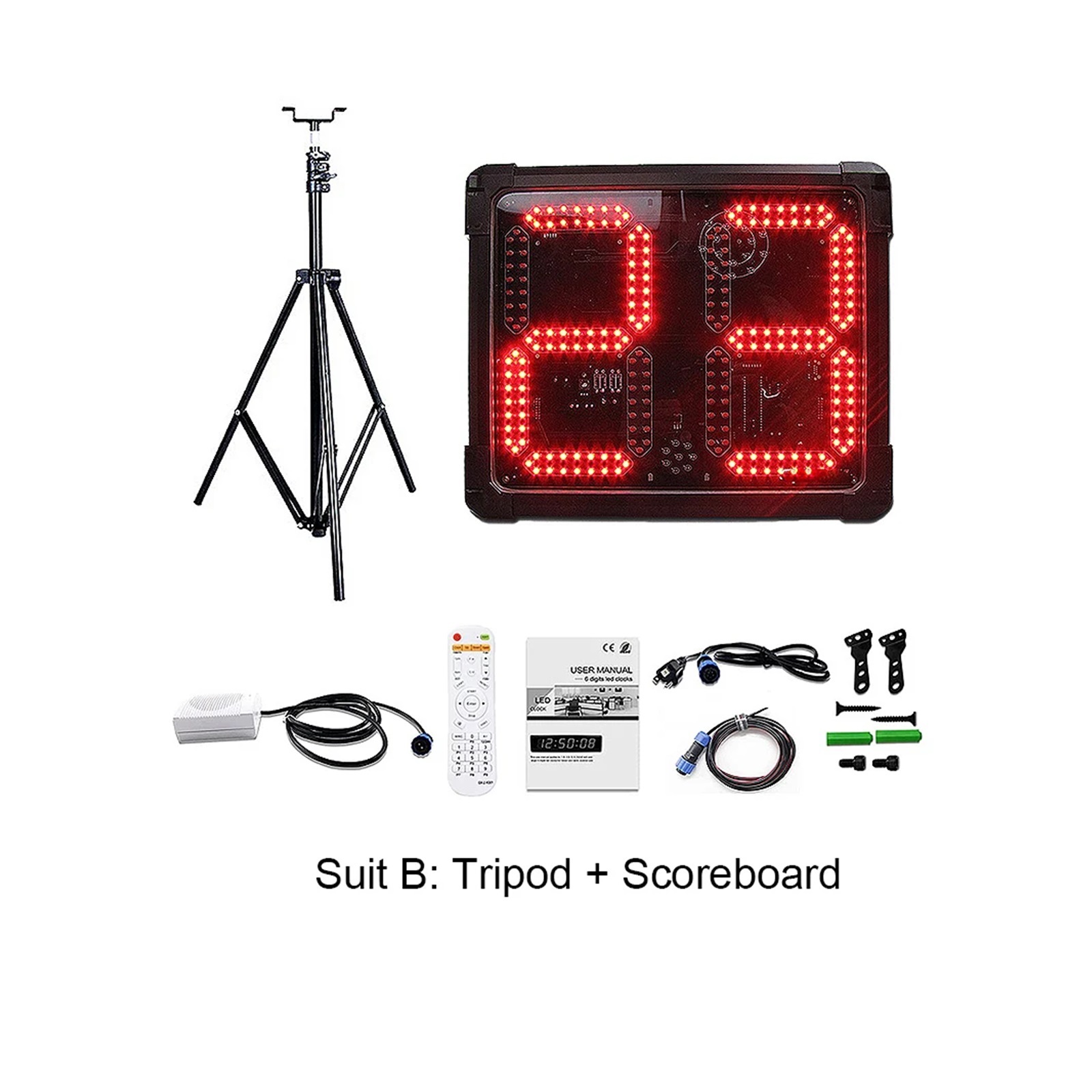 MoMo Remote Control Aluminum Alloy RB-GO2D-8R LED Shot Clock Used for ...