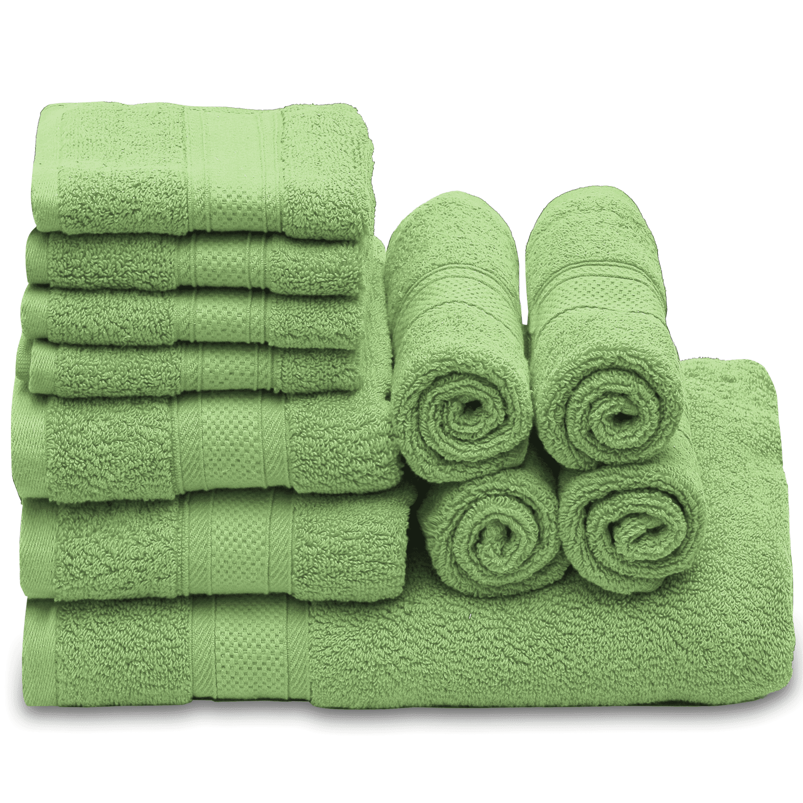 MoNiBloom 11 Piece Towel Set, 100% Cotton, Bath Towel 27x54", 2 Hand ...