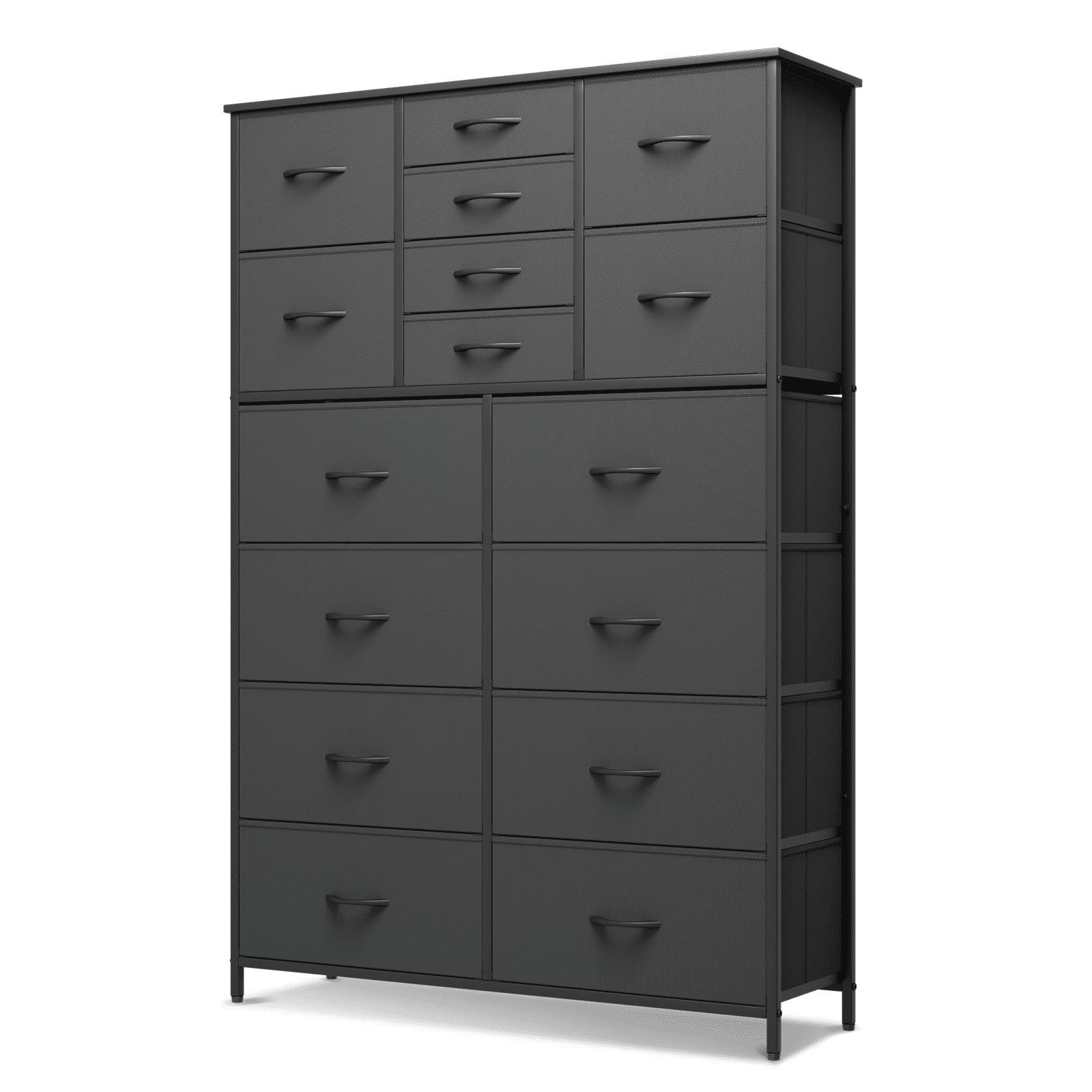 MoNiBloom 16 Drawers Dresser with Fabric Drawers, Storage Organizer ...