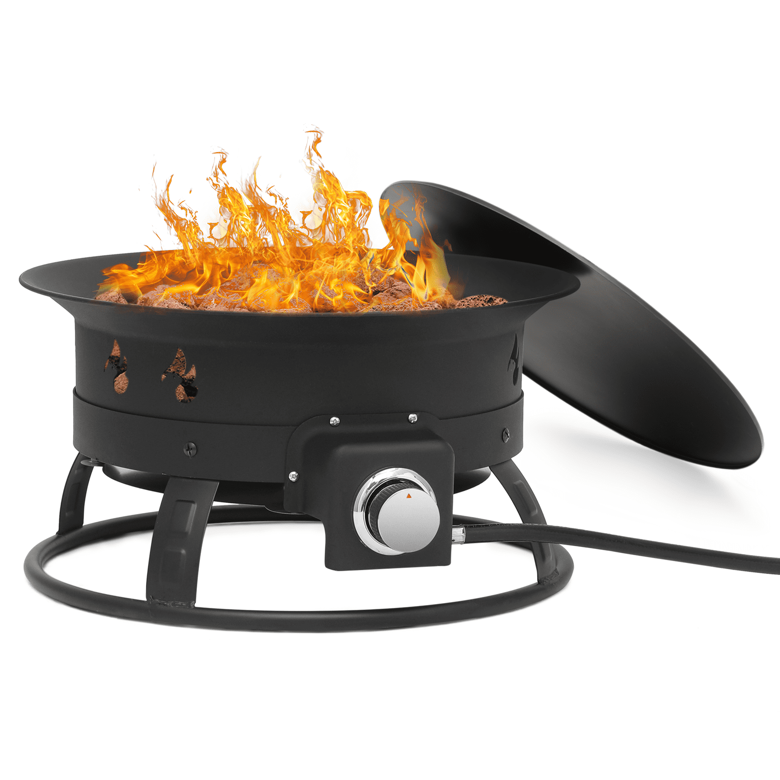 MoNiBloom 19" Gas Fire Pit Bowl, 52,000 BTU Portable Propane Fire Pit ...