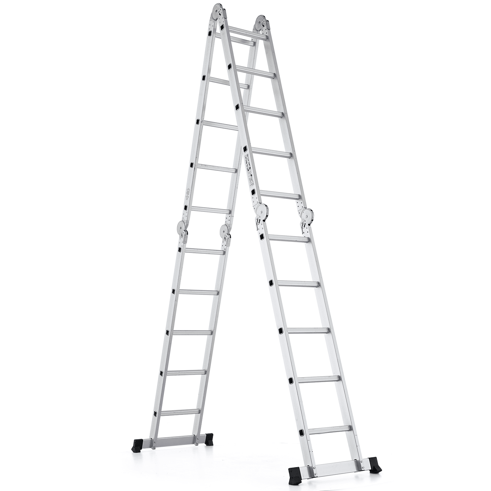 MoNiBloom 19ft 7 in 1 Multi-Purpose Scaffold Ladder, Folding Aluminium ...