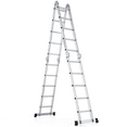 MoNiBloom 19ft 7 in 1 Multi-Purpose Scaffold Ladder, Folding Aluminium ...