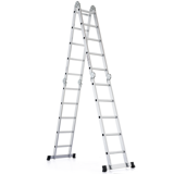MoNiBloom 19ft 7 in 1 Multi-Purpose Scaffold Ladder, Folding Aluminium ...