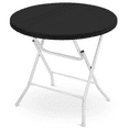 MoNiBloom Lightweight Collapsible Round Folding Table, 2.6Ft, Portable ...