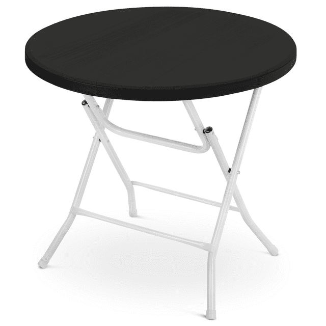 MoNiBloom Lightweight Collapsible Round Folding Table, 2.6Ft, Portable ...