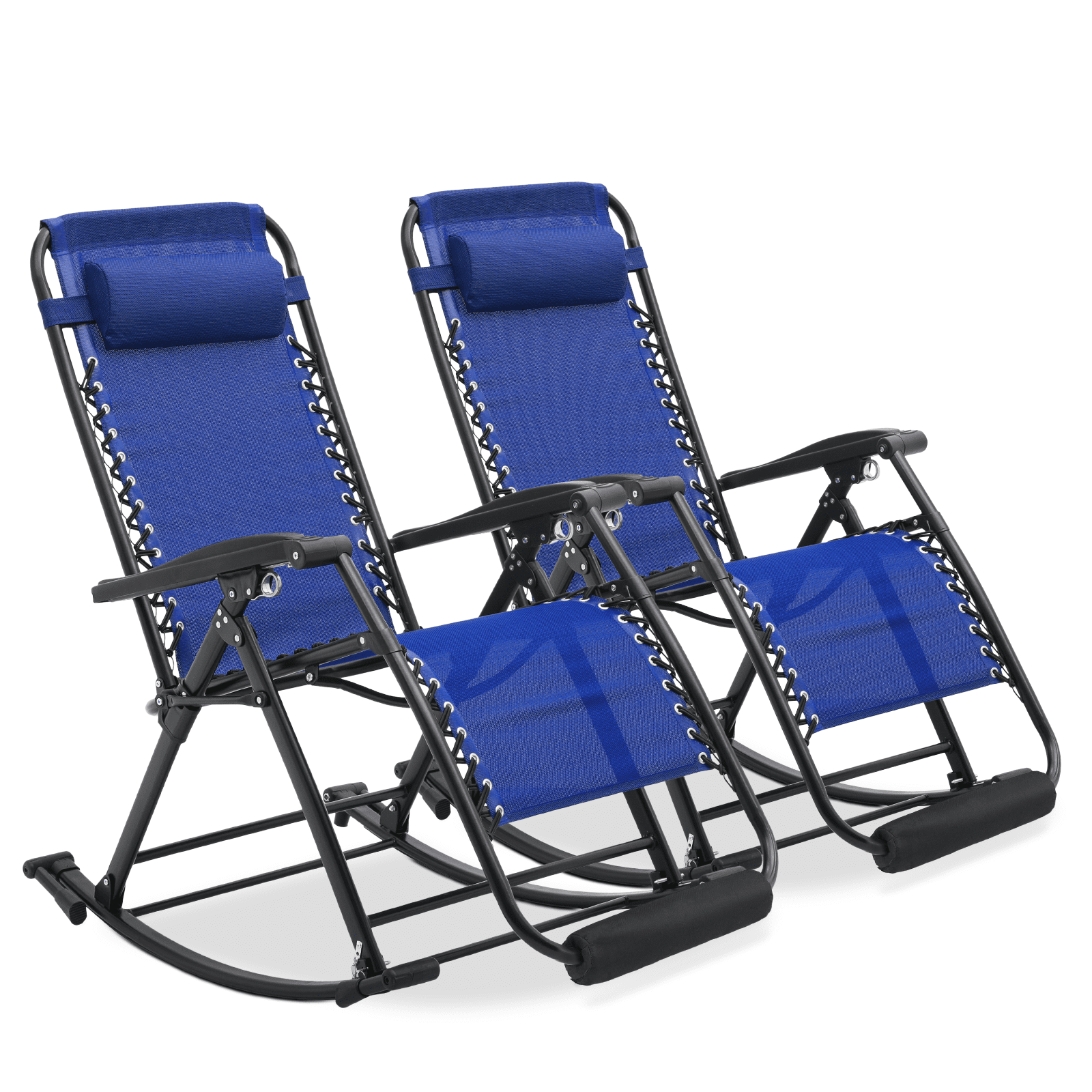 MoNiBloom 2 Pack Zero Gravity Lounge Chairs, Adjustable Rocking Chairs ...