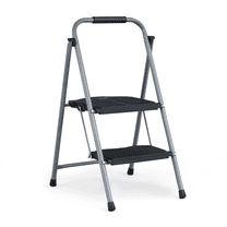 WAYPLUS 2 Step Steel Ladder, Folding Portable Step Stool w/ Non-Slip ...