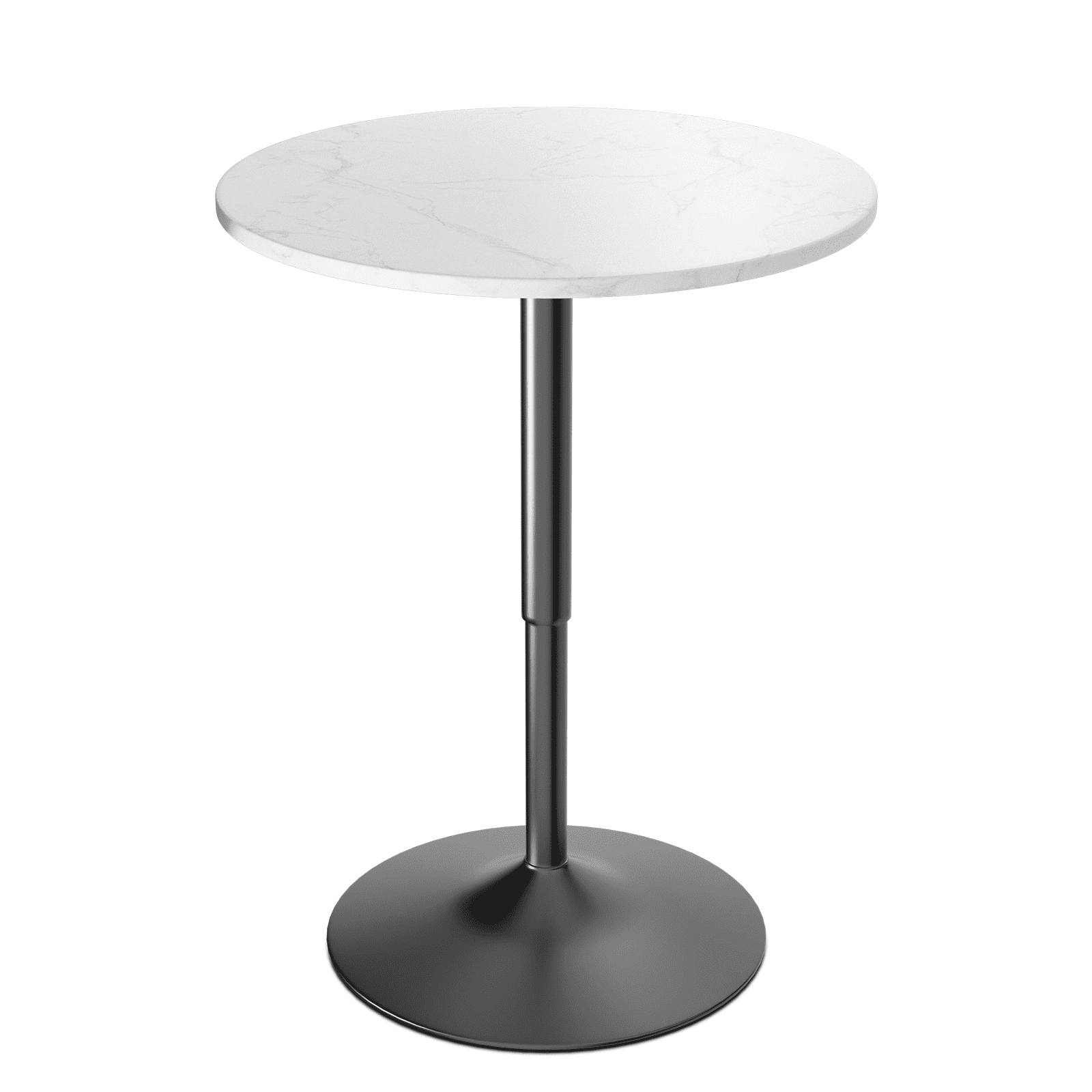 MoNiBloom 23.6" Swivel Round Wood Bar Pub Table Adjustable Height 27.5 ...