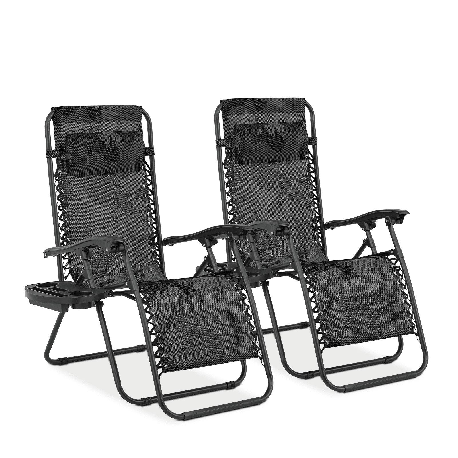 MoNiBloom Patio Zero Gravity Chair Set of 2, Folding Adjustable ...