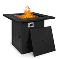 "MoNiBloom 28"" Propane Gas Fire Pit Table, 50,000 BTU with Lava Rocks ...