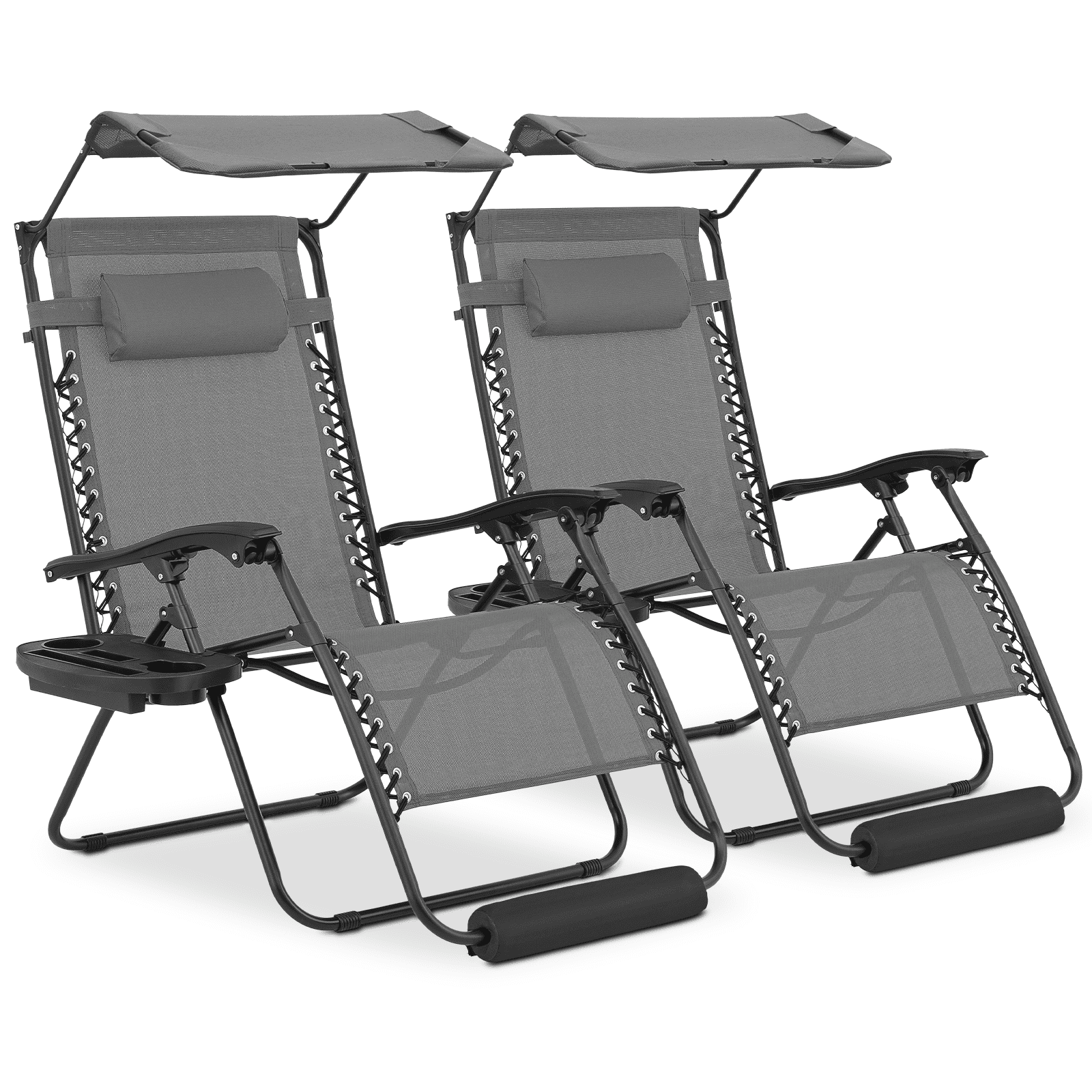MoNiBloom Zero Gravity Lounge Chairs Set of 2, Folding Outdoor Patio ...