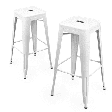 Magshion 30" Metal Bar Stools Set of 2, Height Counter Barstools Dining ...