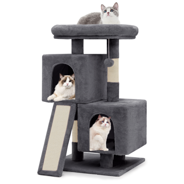 Smile Mart 54.5″ H Cactus Cat Tree with Padded Perch for Medium-sized ...
