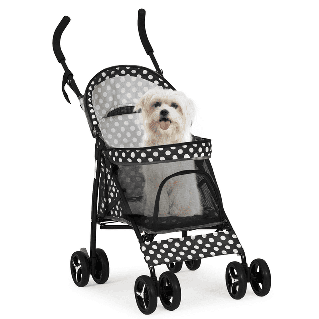 MoNiBloom 4 Wheel Foldable Lightweight Pet Trolley for Cats & Dogs ...