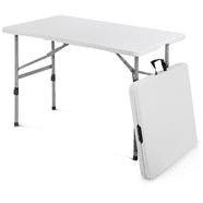 18" x 26" Indoor Outdoor Adjustable Height Personal Folding Table ...