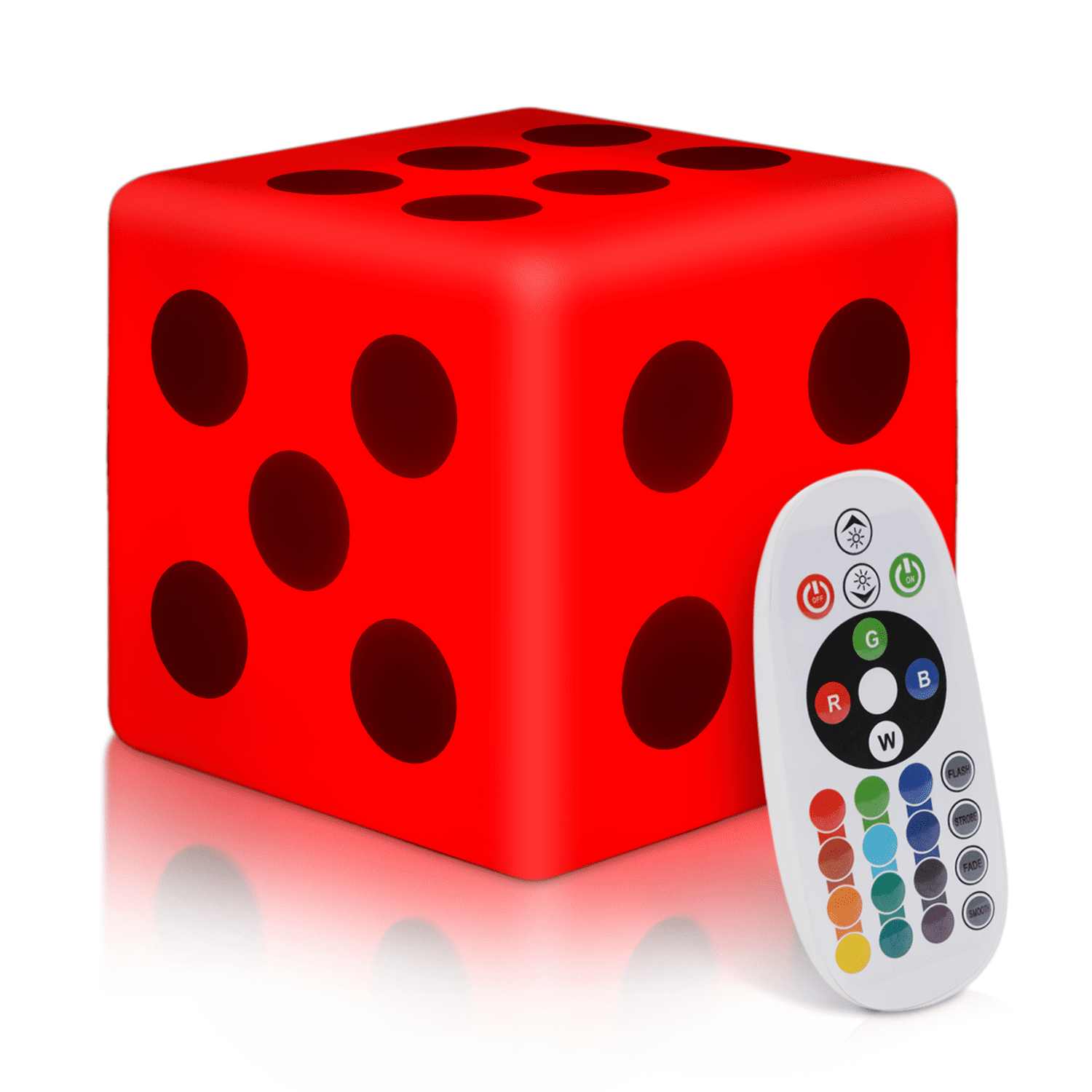 MoNiBloom 6 Inch LED Dice Cube Light, RGB 16 Colors Cube Lamp with ...