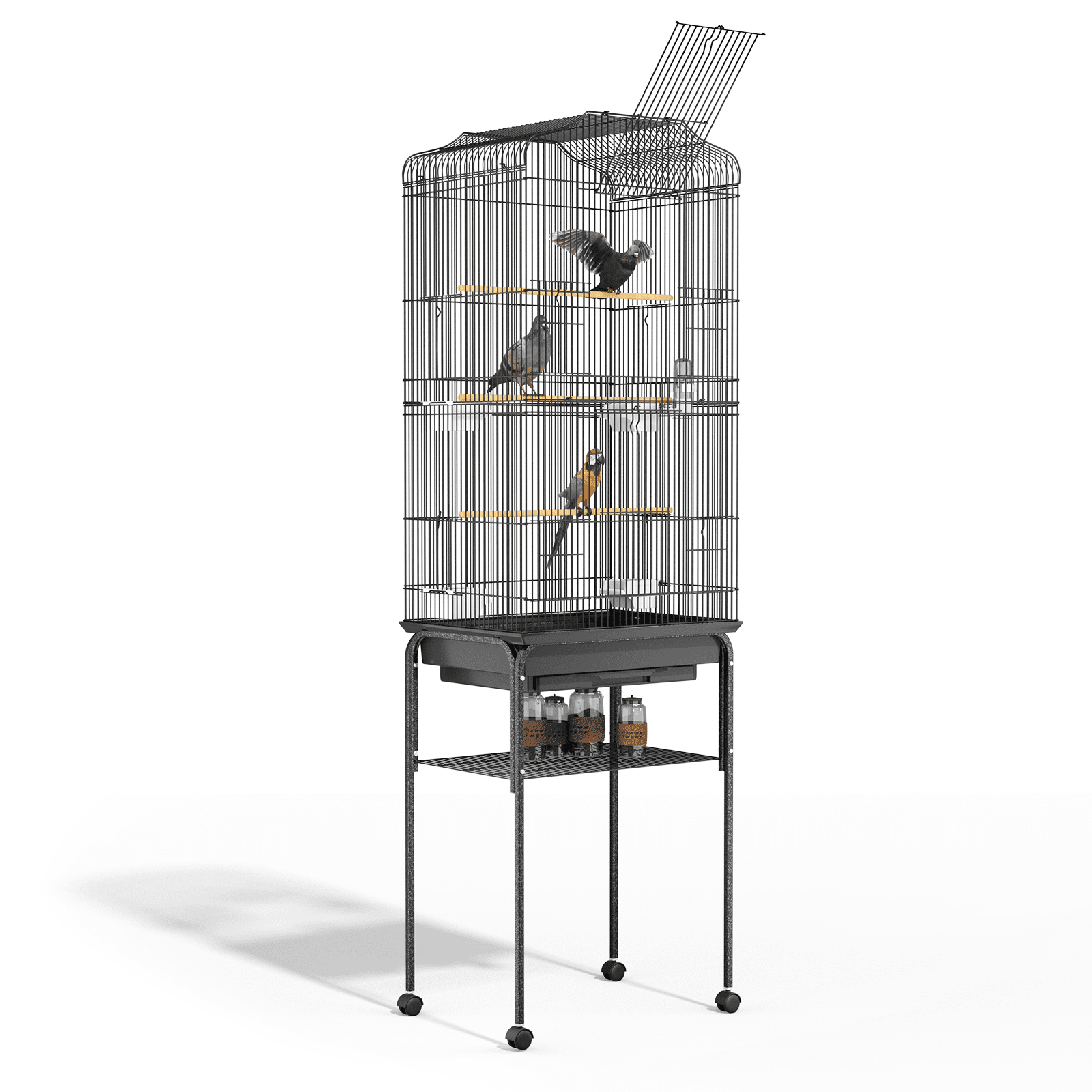 MoNiBloom 60-inch Flight Bird Cage, Pet Parakeet Cages for small to ...