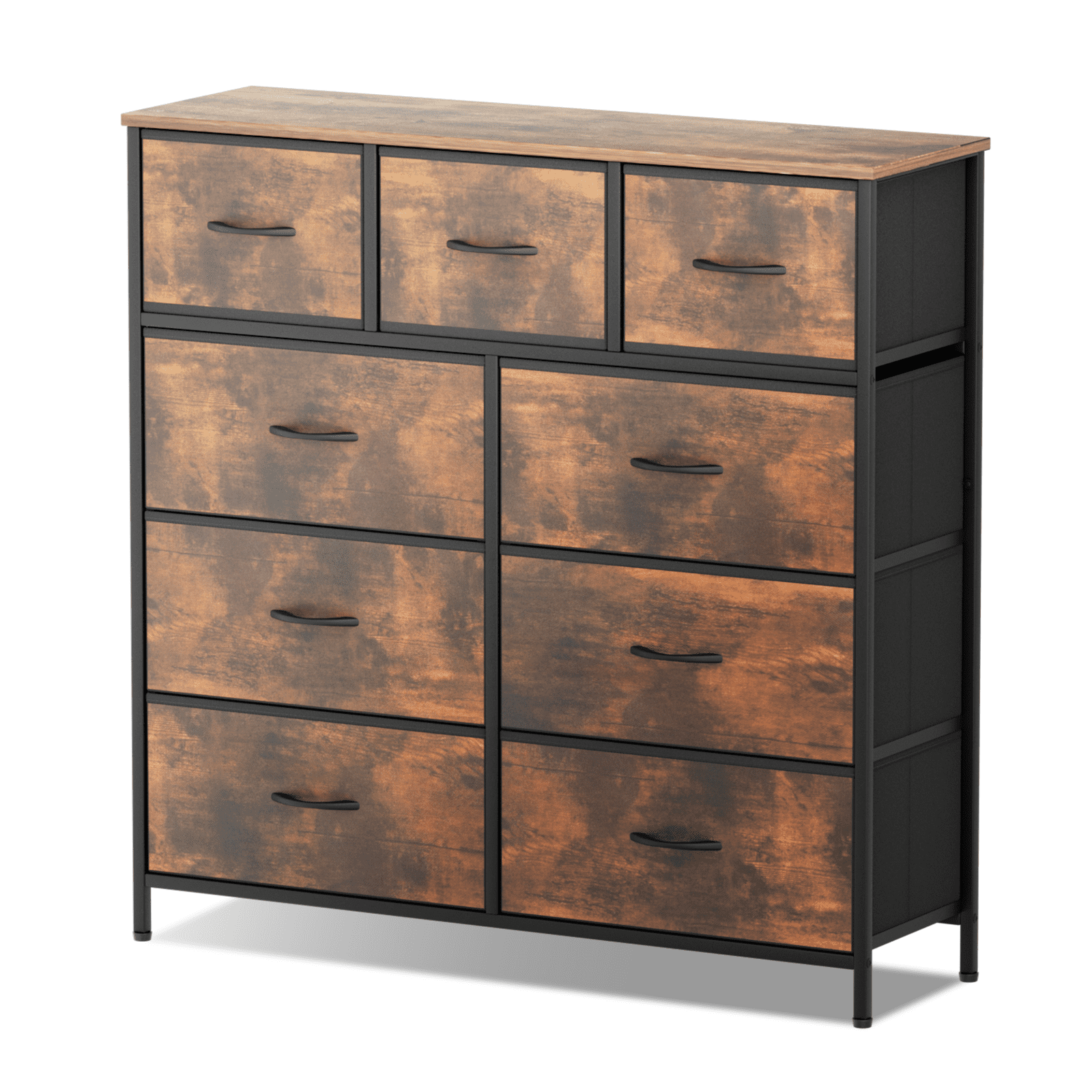 MoNiBloom 9 Drawer Dresser, Modern Dresser, Fabric Organizer Storage ...