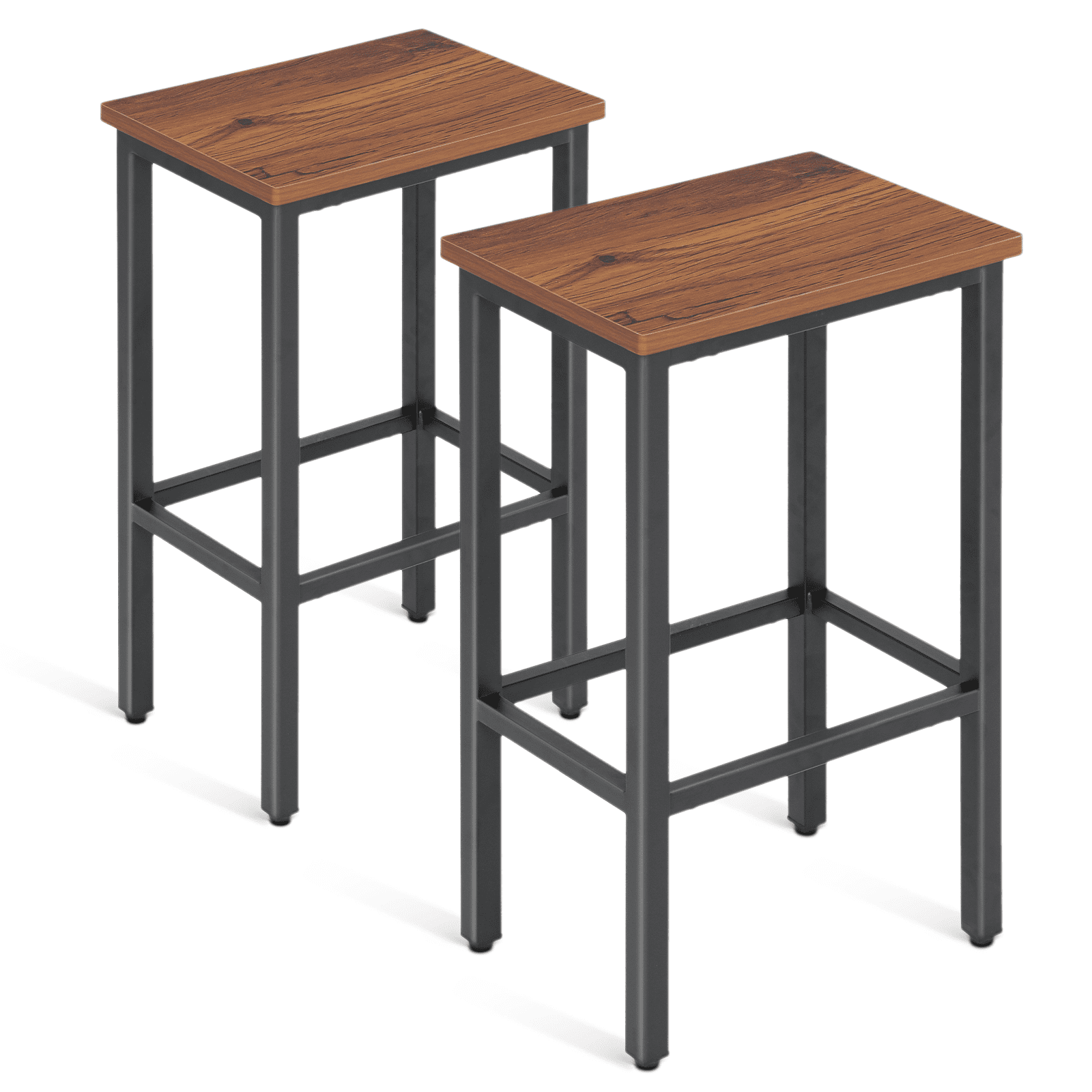 MoNiBloom Backless Counter Height Stool Set of 2, Metal Bar Stools, for ...