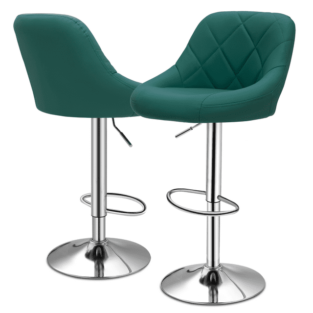 MoNiBloom Bar Stools Set of 2, Swivel Counter Height Barstools ...