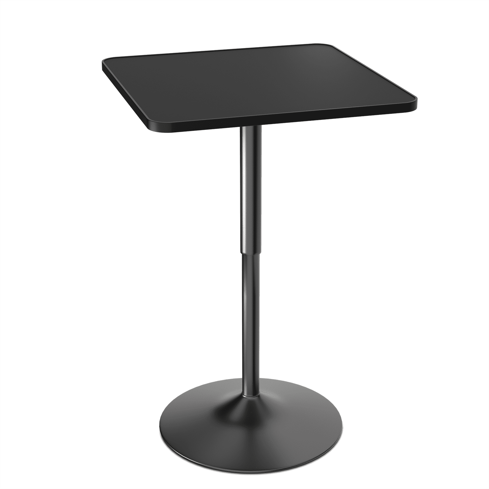 MoNiBloom High Countertop Black Barstool Table, 23.6" Adjustable Height ...