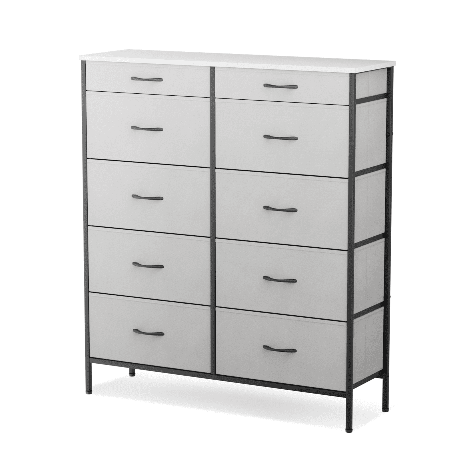 MoNiBloom Dresser with 10 Deep Drawers, TV Stand Chest of Drawers ...