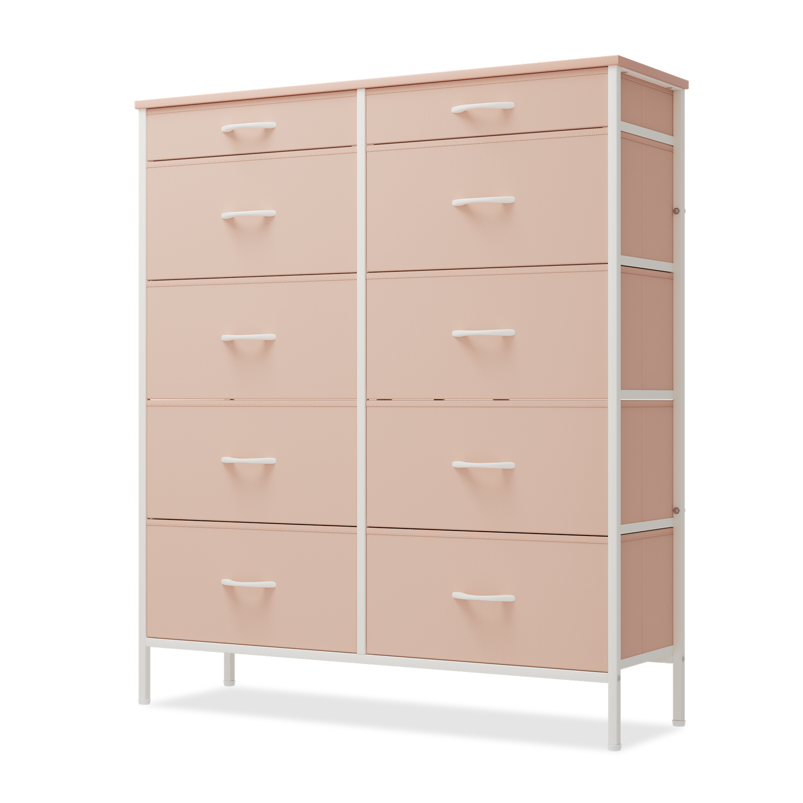MoNiBloom Dresser with 10 Deep Drawers, TV Stand Chest of Drawers ...