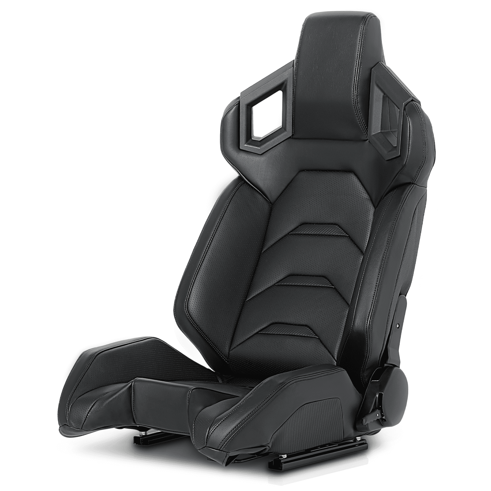 MoNiBloom Ergonomic Racing Simulator Game Seat, Adjustable Leather ...