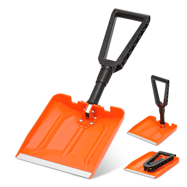 MoNiBloom Foldable Snow Shovel for Car, Portable Winter Ice Removal ...