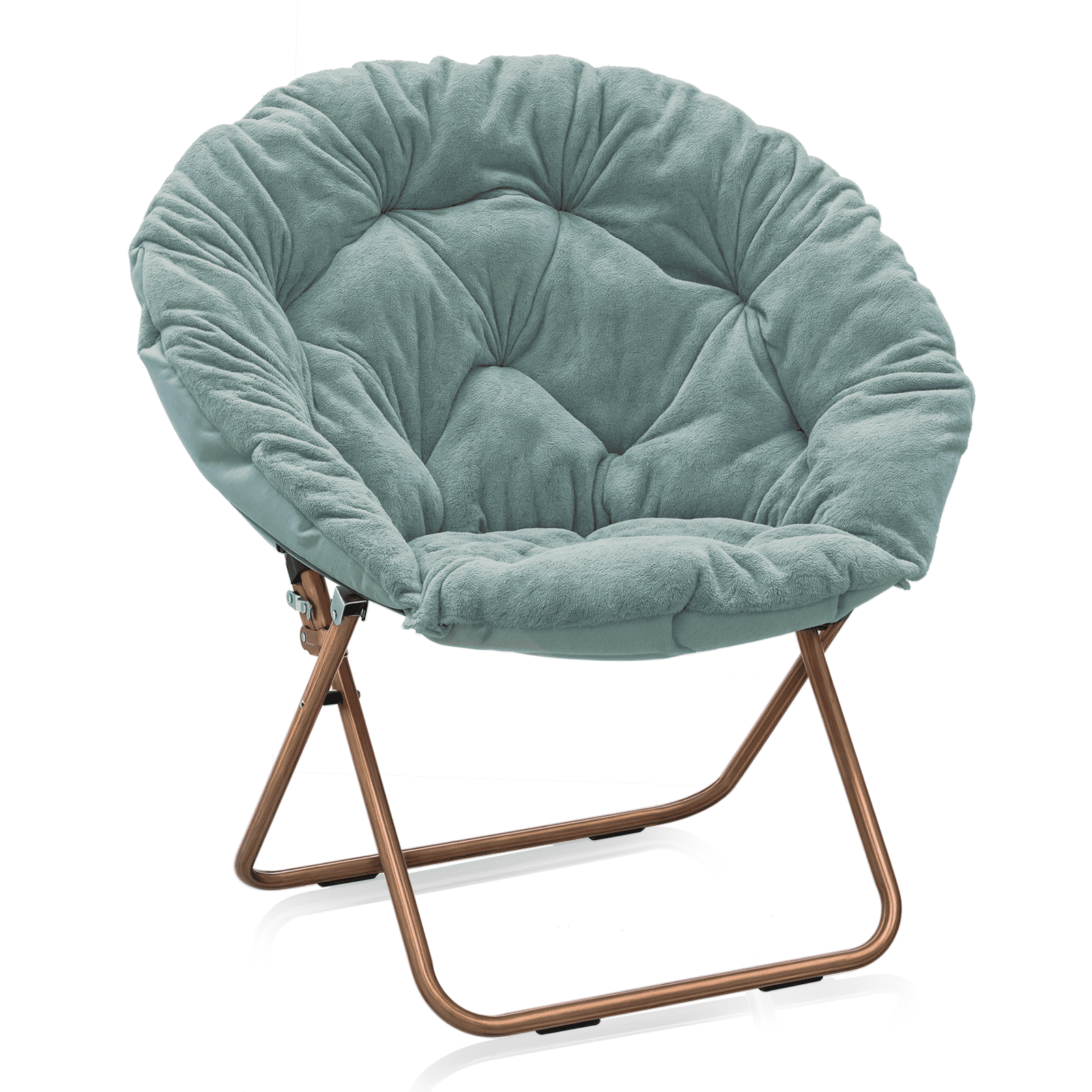 MoNiBloom Faux Fur Saucer Chair for Adults, Comfy Fluffy for Living ...