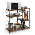 MoNiBloom Steel Bakers Rack, Microwave Stand, 5 Shelves Kitchen ...