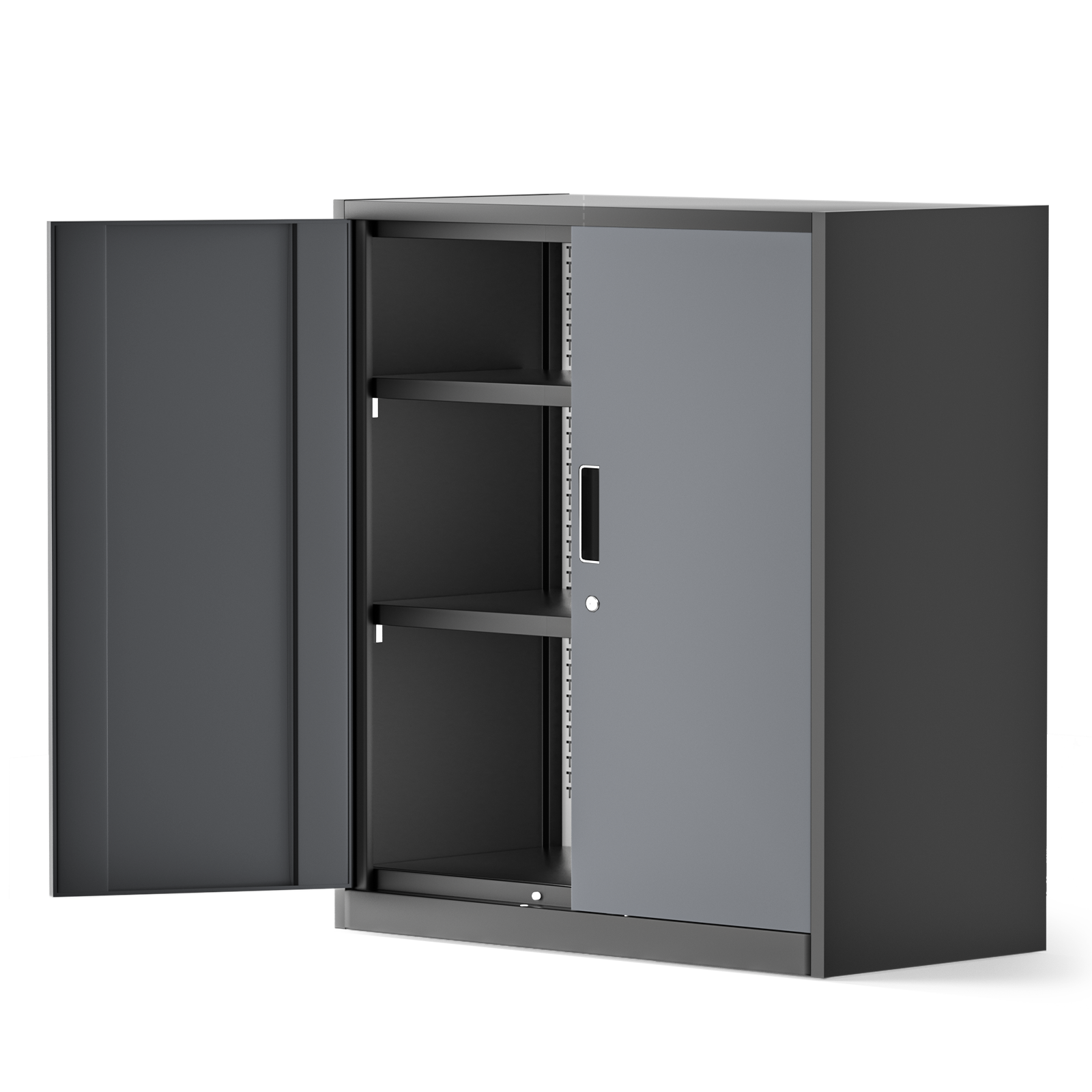 MoNiBloom Metal Cabinet, 36" Tool Steel Locking Cabinet with Doors ...