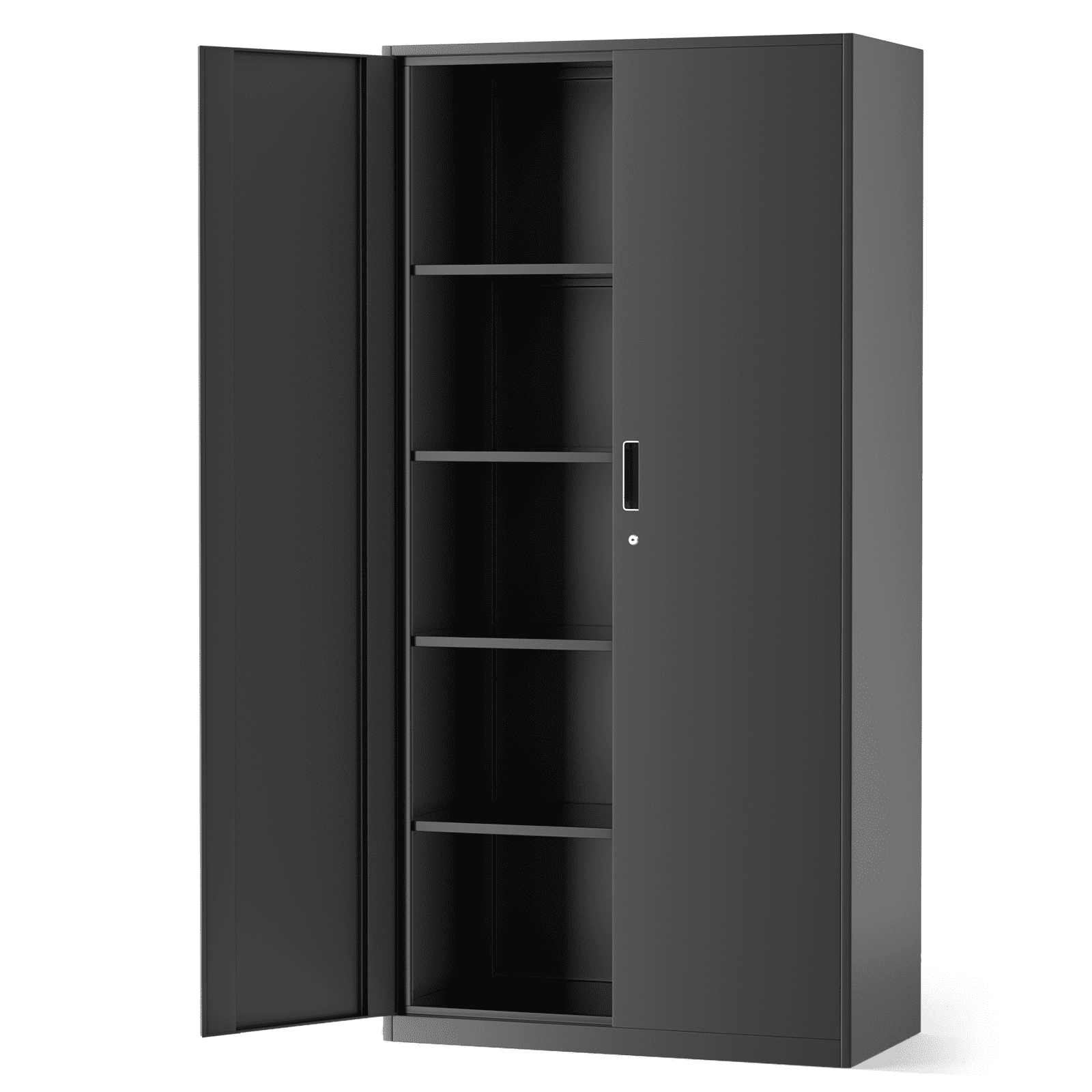 MoNiBloom Metal Storage Cabinet with Locking Door, 72" Garage Storage ...