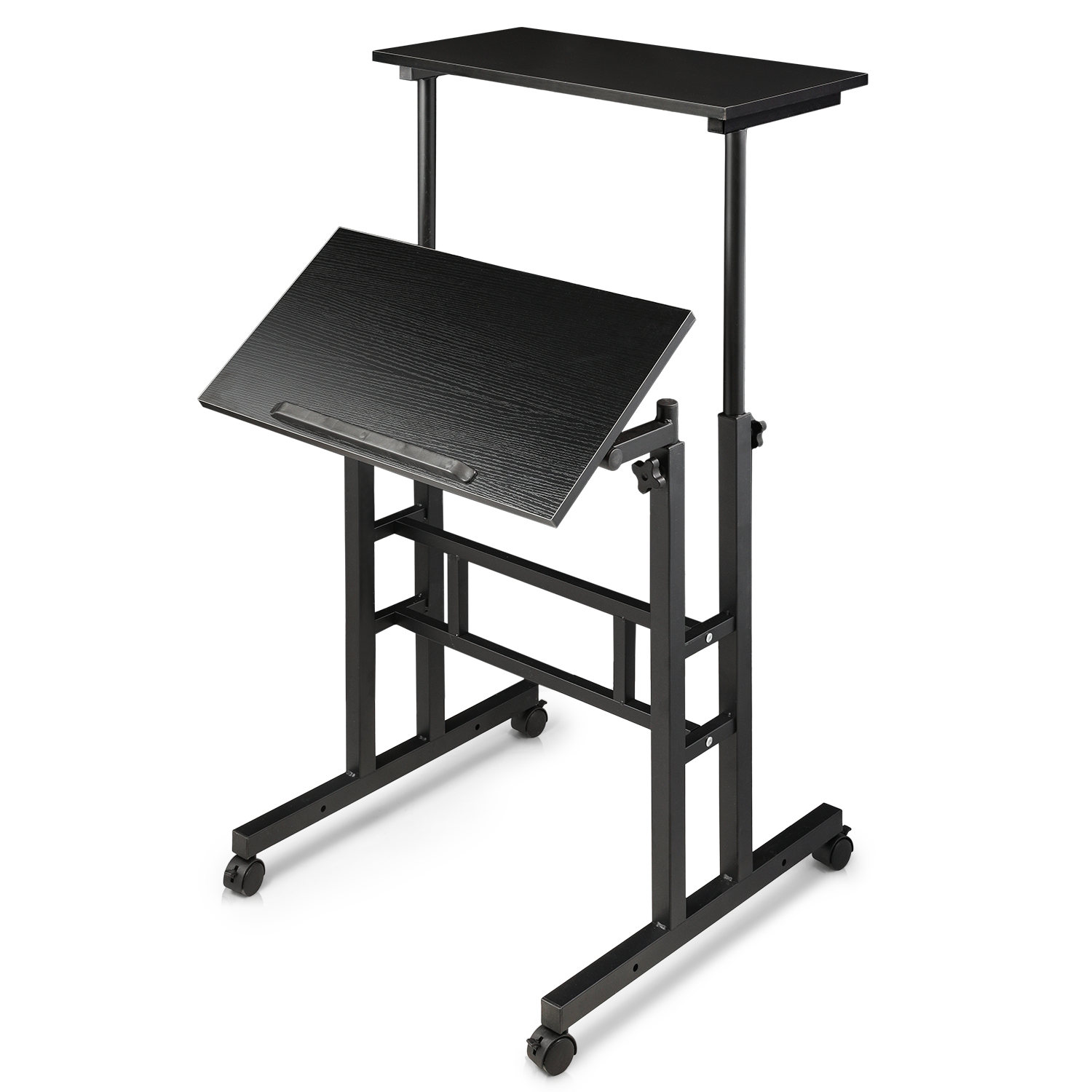 MoNiBloom Mobile Lifting Computer Desk, Multifunctional Standing Table ...