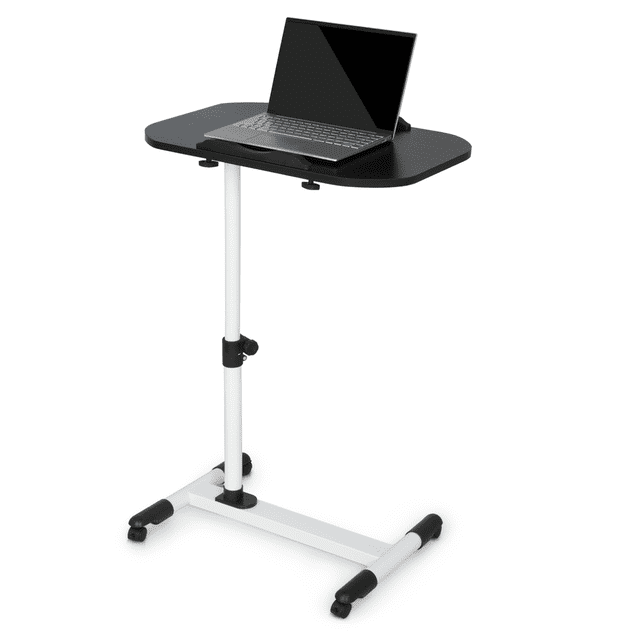 MoNiBloom Portable Mobile Workstation, Small Corner Desk with Wheels ...