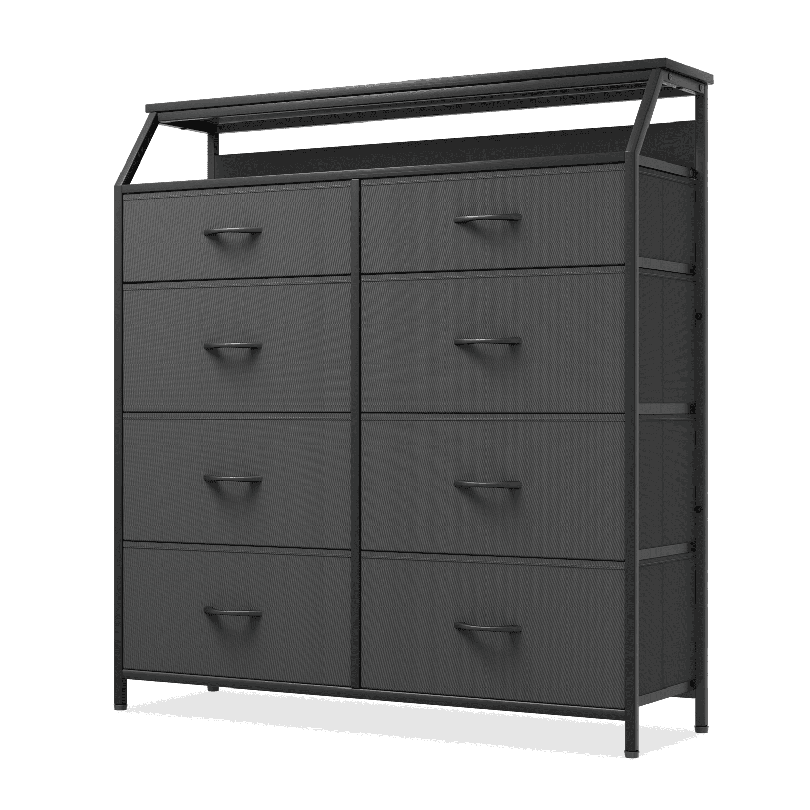MoNiBloom Modern 8 Drawers Double Dresser with Handle, Metal Frame ...