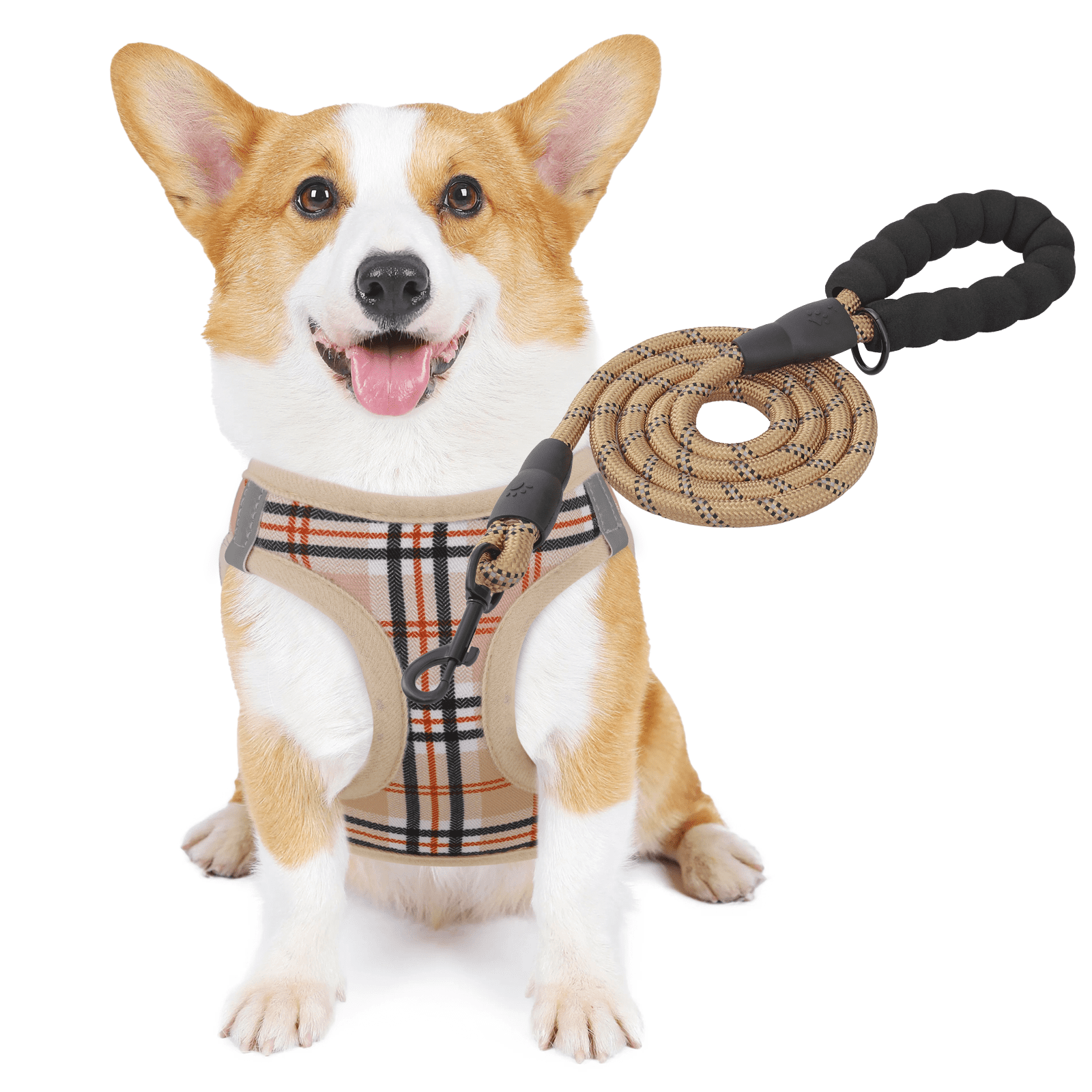 MoNiBloom No Pull Dog Harness with Leash, No Choke Reflective Pet Vest ...